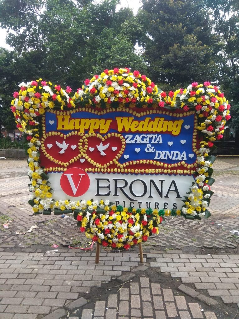 Bunga Papan Ucapan Happy Wedding BPWH-9502 - Toko Bunga Bandung ...