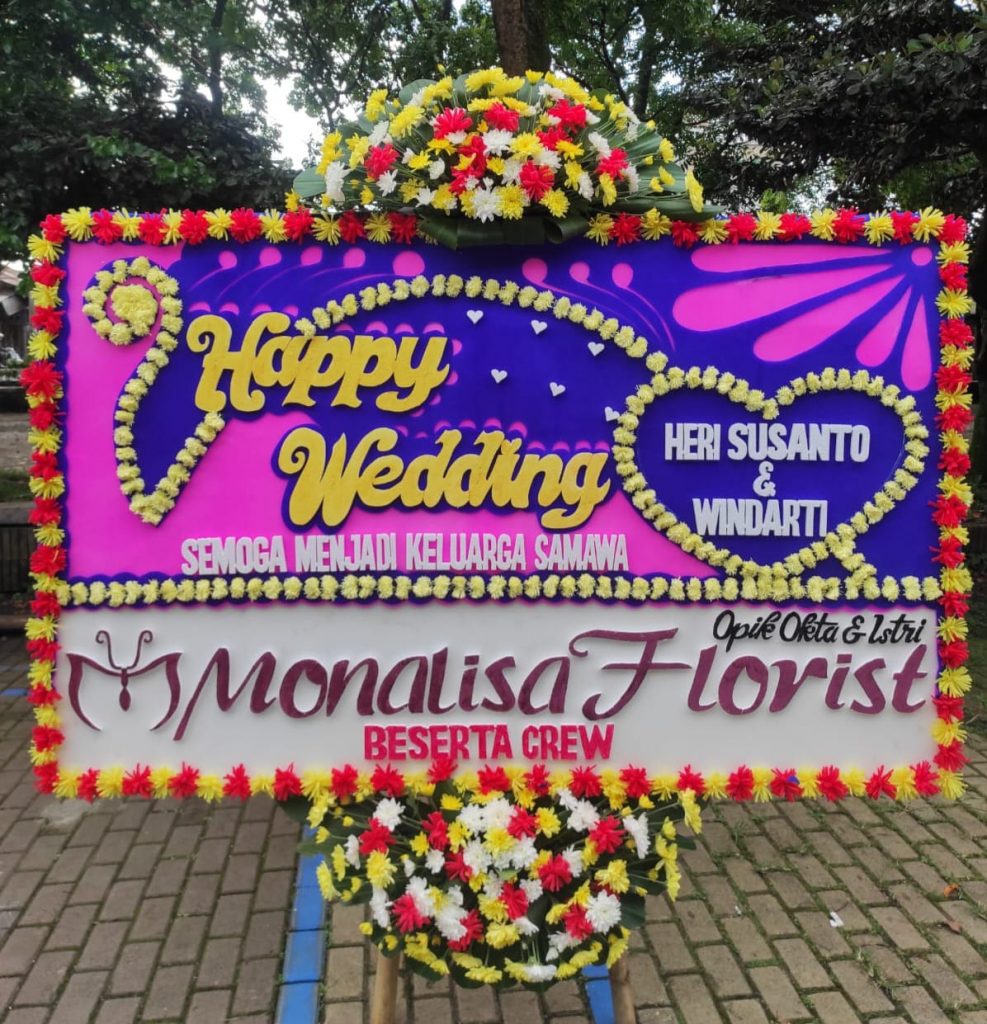 Bunga Papan Ucapan Happy Wedding BPWH-5501 - Toko Bunga Bandung ...
