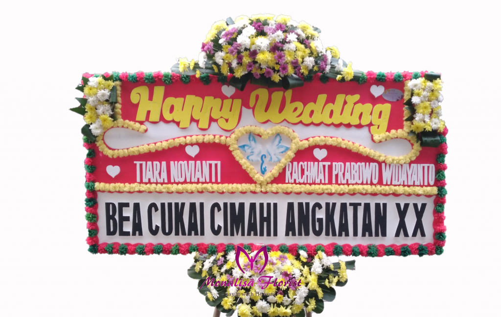 Bunga Papan Ucapan Happy Wedding BPWH-90005 - Toko Bunga Bandung ...